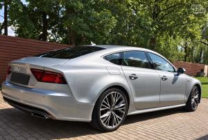 Grey Audi A7 Sportback 2016 in Kaunas, with an engine capacity of 3.00 L and mileage of 185 thousand km for 15900 €, photo 8 on AUTOMOTO.COM.LV