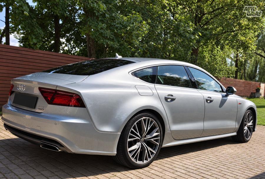 Grey Audi A7 Sportback 2016 in Kaunas, with an engine capacity of 3.00 L and mileage of 185 thousand km for 15900 €, photo 8 on AUTOMOTO.COM.LV