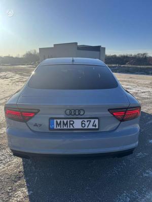 Grey Audi A7 Sportback 2017 in Jurbarkas, with an engine capacity of 2.97 L and mileage of 279 thousand km for 22000 €, photo 11 on AUTOMOTO.COM.LV