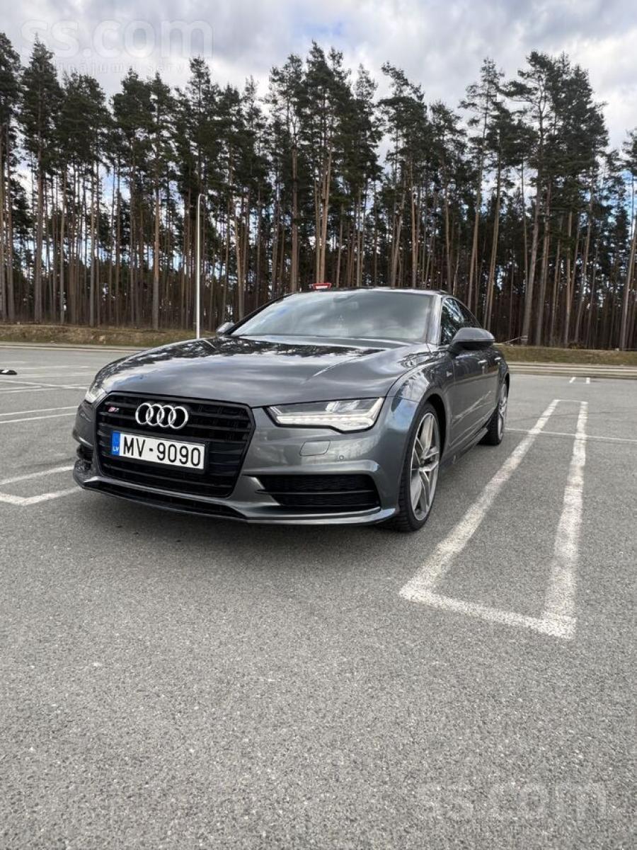 Pelēks Audi A7 Sportback 2017 Rīga, ar dzinēja tilpumu 3.00 L un nobraukumu 221 tūkst. km par 18500 €, foto 3 vietnē AUTOMOTO.COM.LV
