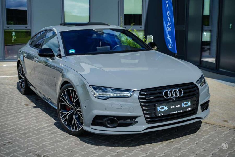 Pelēks Audi A7 Sportback 2017 Kauņa, ar dzinēja tilpumu 2.97 L un nobraukumu 168 tūkst. km par 25750 €, foto 3 vietnē AUTOMOTO.COM.LV