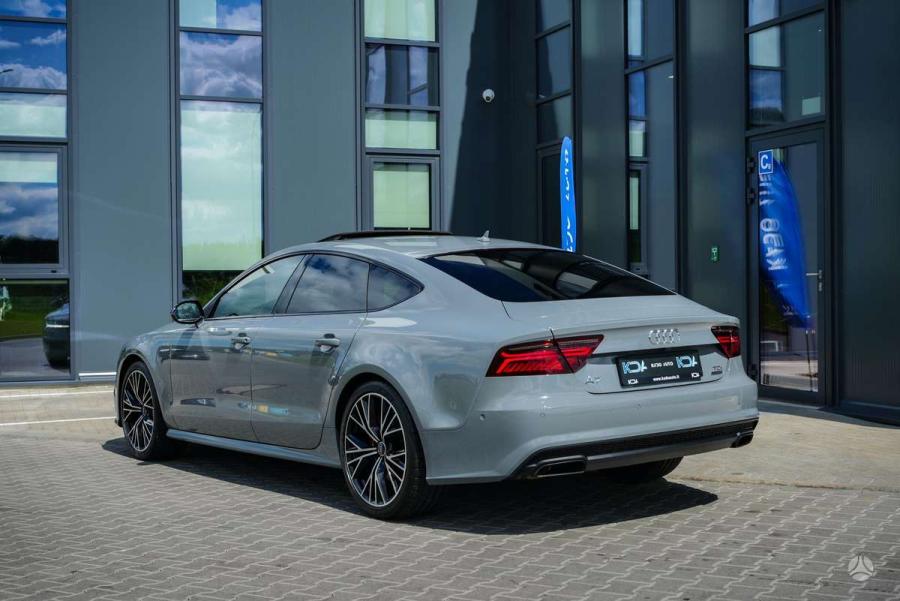 Pelēks Audi A7 Sportback 2017 Kauņa, ar dzinēja tilpumu 2.97 L un nobraukumu 168 tūkst. km par 25750 €, foto 9 vietnē AUTOMOTO.COM.LV