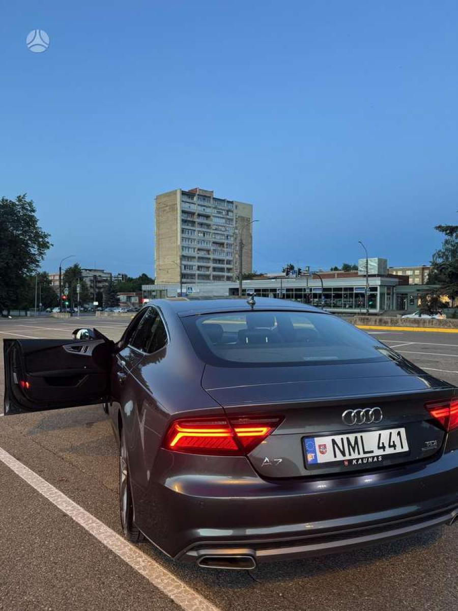 Pelēks Audi A7 Sportback 2017 Kauņa, ar dzinēja tilpumu 2.97 L un nobraukumu 224 tūkst. km par 17500 €, foto 6 vietnē AUTOMOTO.COM.LV
