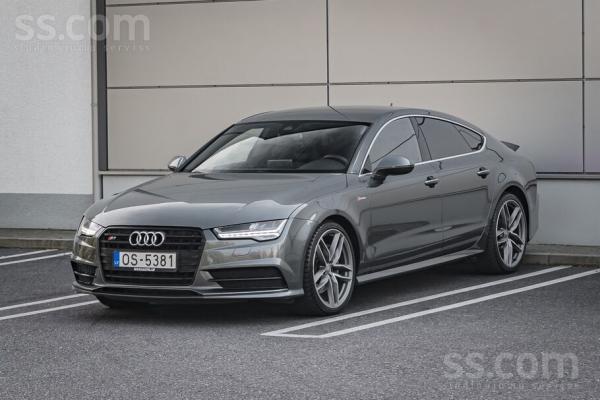 Pelēks Audi A7 Sportback 2017 Rīga, ar dzinēja tilpumu 3.00 L un nobraukumu 228 tūkst. km par 18950 €, foto 1 vietnē AUTOMOTO.COM.LV