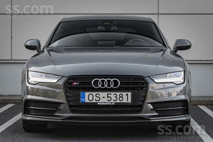 Pelēks Audi A7 Sportback 2017 Rīga, ar dzinēja tilpumu 3.00 L un nobraukumu 228 tūkst. km par 18950 €, foto 3 vietnē AUTOMOTO.COM.LV