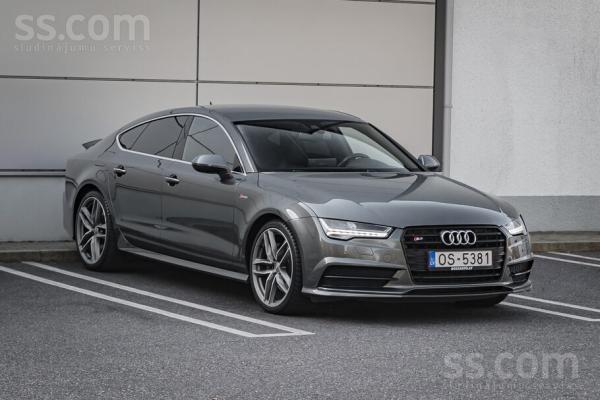 Pelēks Audi A7 Sportback 2017 Rīga, ar dzinēja tilpumu 3.00 L un nobraukumu 228 tūkst. km par 18950 €, foto 4 vietnē AUTOMOTO.COM.LV
