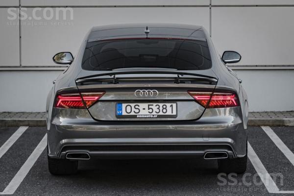 Pelēks Audi A7 Sportback 2017 Rīga, ar dzinēja tilpumu 3.00 L un nobraukumu 228 tūkst. km par 18950 €, foto 6 vietnē AUTOMOTO.COM.LV