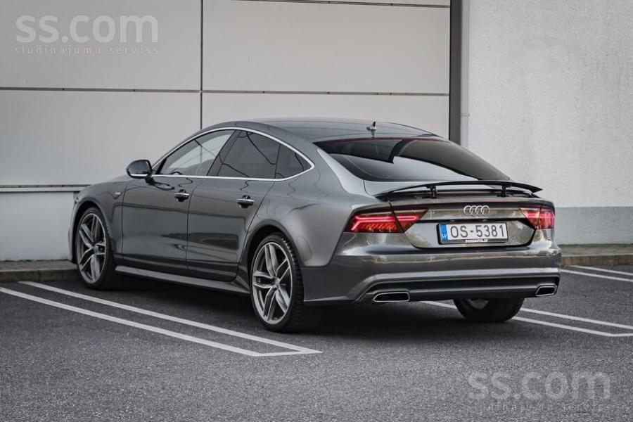 Pelēks Audi A7 Sportback 2017 Rīga, ar dzinēja tilpumu 3.00 L un nobraukumu 228 tūkst. km par 18950 €, foto 7 vietnē AUTOMOTO.COM.LV