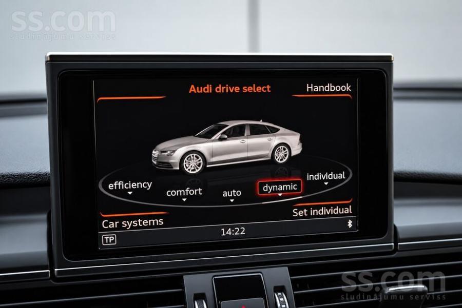 Pelēks Audi A7 Sportback 2017 Rīga, ar dzinēja tilpumu 3.00 L un nobraukumu 228 tūkst. km par 18950 €, foto 25 vietnē AUTOMOTO.COM.LV