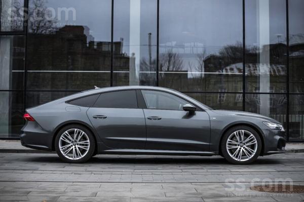 Grey Audi A7 Sportback 2018 in Riga, with an engine capacity of 3.00 L and mileage of 105 thousand km for 36900 €, photo 3 on AUTOMOTO.COM.LV