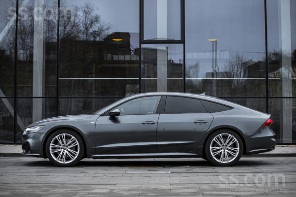 Grey Audi A7 Sportback 2018 in Riga, with an engine capacity of 3.00 L and mileage of 105 thousand km for 36900 €, photo 4 on AUTOMOTO.COM.LV