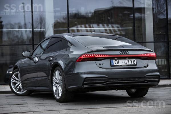 Grey Audi A7 Sportback 2018 in Riga, with an engine capacity of 3.00 L and mileage of 105 thousand km for 36900 €, photo 6 on AUTOMOTO.COM.LV