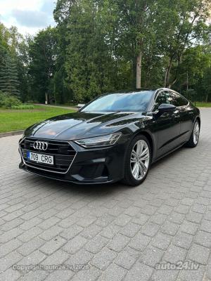 Grey Audi A7 Sportback 2018 in Tallinn, with an engine capacity of 3.00 L and mileage of 121 thousand km for 35999 €, photo 2 on AUTOMOTO.COM.LV