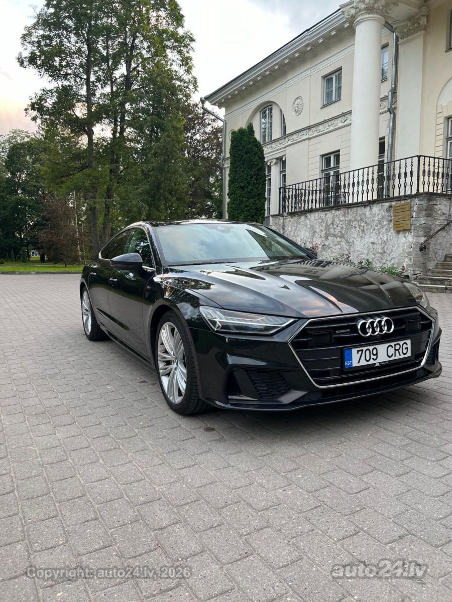 Grey Audi A7 Sportback 2018 in Tallinn, with an engine capacity of 3.00 L and mileage of 121 thousand km for 35999 €, photo 3 on AUTOMOTO.COM.LV
