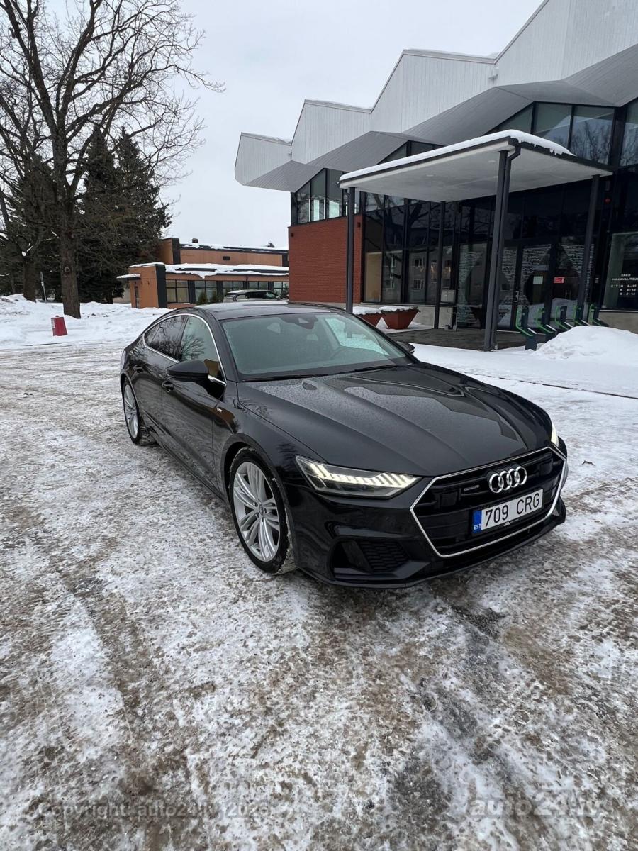 Grey Audi A7 Sportback 2018 in Tallinn, with an engine capacity of 3.00 L and mileage of 121 thousand km for 35999 €, photo 12 on AUTOMOTO.COM.LV