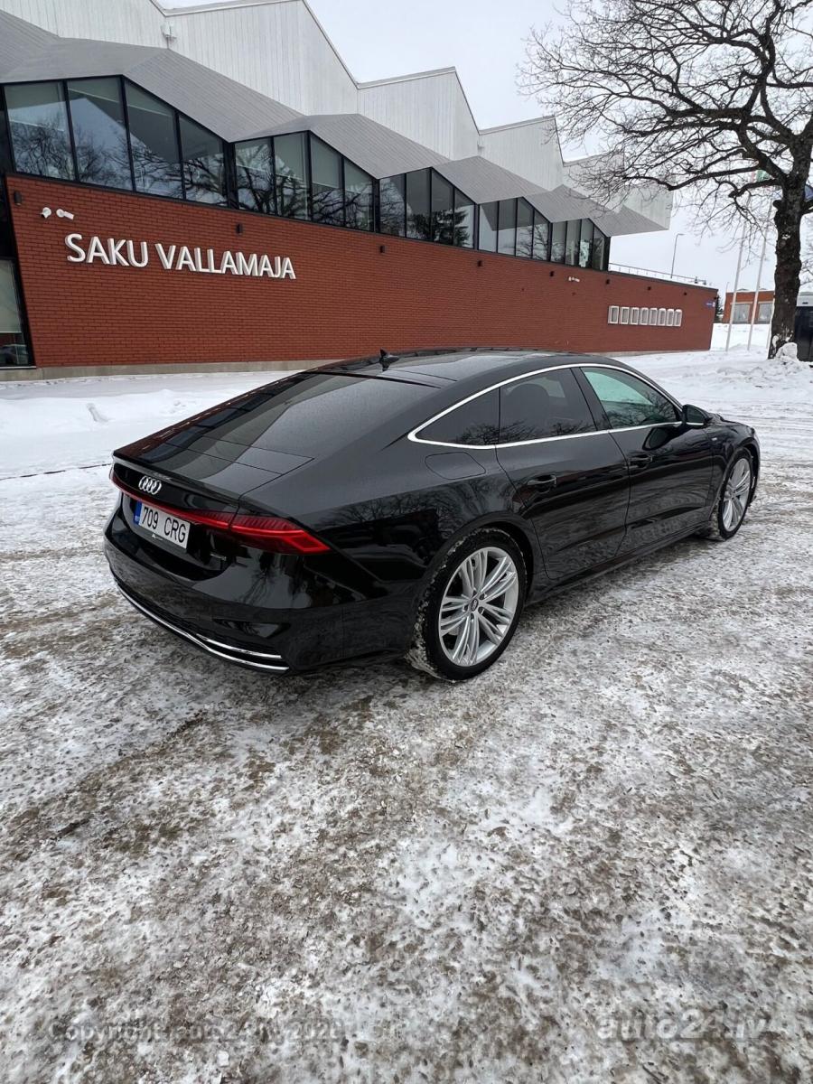 Grey Audi A7 Sportback 2018 in Tallinn, with an engine capacity of 3.00 L and mileage of 121 thousand km for 35999 €, photo 15 on AUTOMOTO.COM.LV