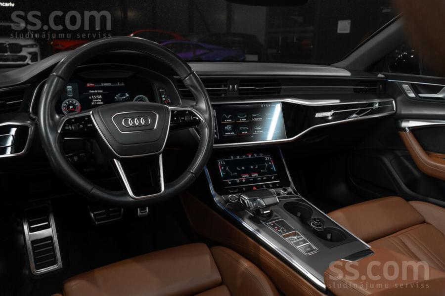 Pelēks Audi A7 Sportback 2018 Rīga, ar dzinēja tilpumu 3.00 L un nobraukumu 118 tūkst. km par 37500 €, foto 11 vietnē AUTOMOTO.COM.LV