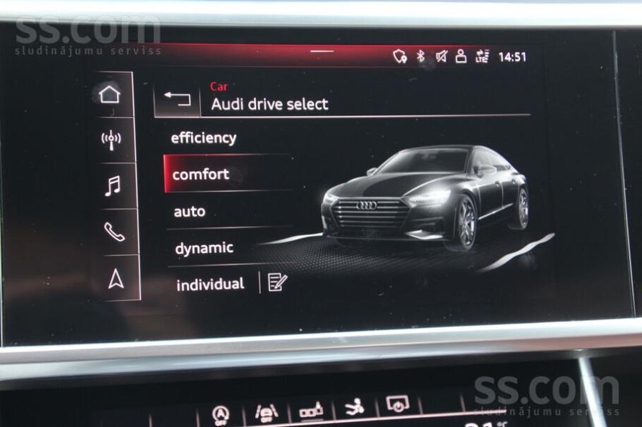 Pelēks Audi A7 Sportback 2018 Tukums, ar dzinēja tilpumu 3.00 L un nobraukumu 209 tūkst. km par 25500 €, foto 23 vietnē AUTOMOTO.COM.LV