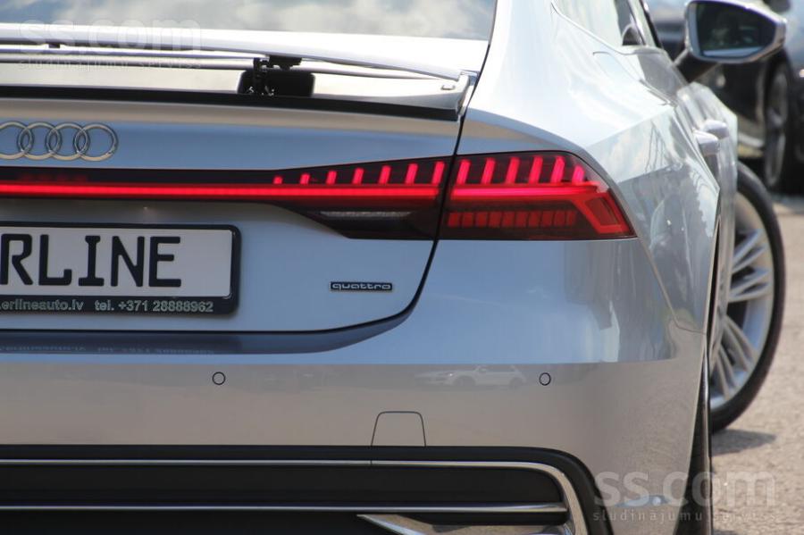 Pelēks Audi A7 Sportback 2018 Tukums, ar dzinēja tilpumu 3.00 L un nobraukumu 209 tūkst. km par 25500 €, foto 34 vietnē AUTOMOTO.COM.LV