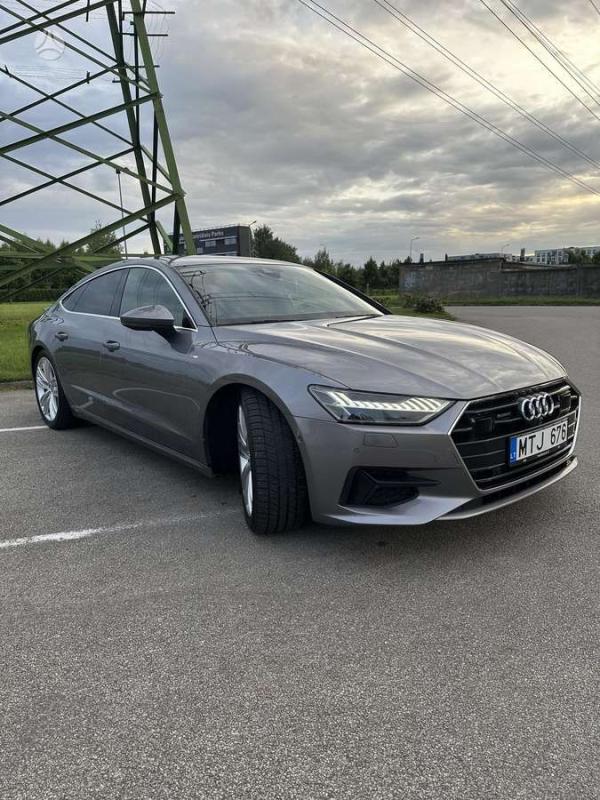 Grey Audi A7 Sportback 2018 in Riga, with an engine capacity of 2.97 L and mileage of 155 thousand km for 33500 €, photo 2 on AUTOMOTO.COM.LV