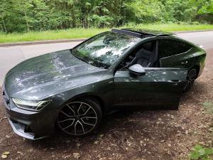 Grey Audi A7 Sportback 2018 in Vilnius, with an engine capacity of 2.97 L and mileage of 76 thousand km for 37000 €, photo 6 on AUTOMOTO.COM.LV