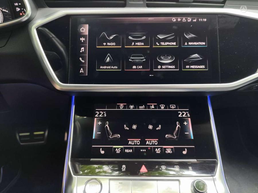 Grey Audi A7 Sportback 2018 in Vilnius, with an engine capacity of 2.97 L and mileage of 76 thousand km for 37000 €, photo 11 on AUTOMOTO.COM.LV