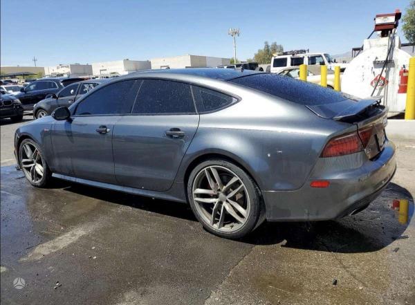 Grey Audi A7 Sportback 2018 in Siauliai, with an engine capacity of 3.00 L and mileage of 188 thousand km for 8500 €, photo 2 on AUTOMOTO.COM.LV