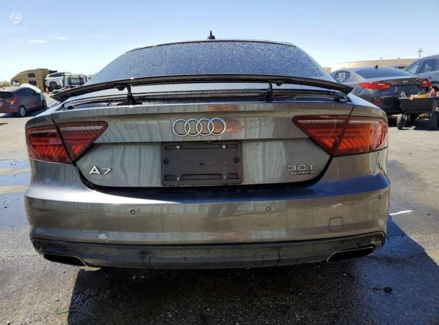 Pelēks Audi A7 Sportback 2018 Šauļi, ar dzinēja tilpumu 3.00 L un nobraukumu 188 tūkst. km par 8500 €, foto 4 vietnē AUTOMOTO.COM.LV