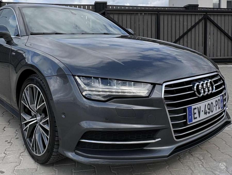 Pelēks Audi A7 Sportback 2018 Kauņa, ar dzinēja tilpumu 2.97 L un nobraukumu 300 tūkst. km par 14999 €, foto 4 vietnē AUTOMOTO.COM.LV