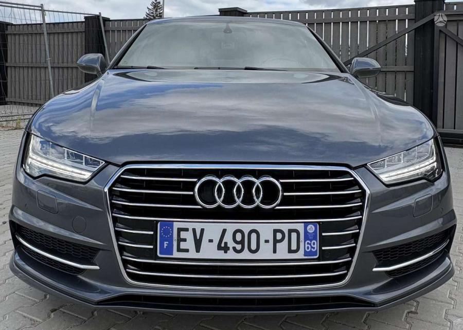 Pelēks Audi A7 Sportback 2018 Kauņa, ar dzinēja tilpumu 2.97 L un nobraukumu 300 tūkst. km par 14999 €, foto 6 vietnē AUTOMOTO.COM.LV