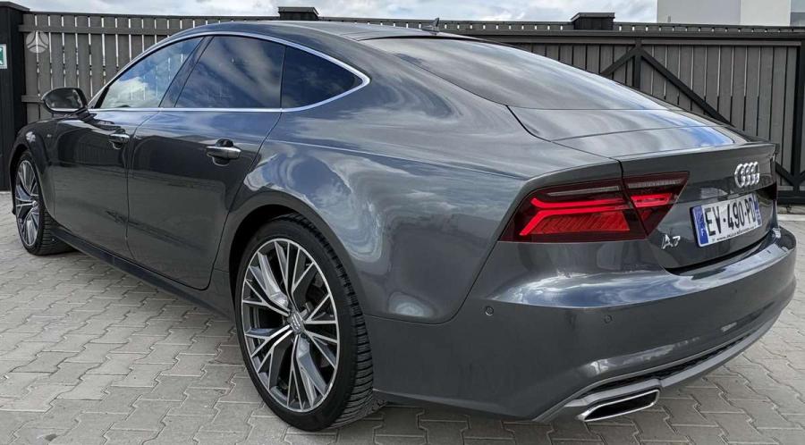 Pelēks Audi A7 Sportback 2018 Kauņa, ar dzinēja tilpumu 2.97 L un nobraukumu 300 tūkst. km par 14999 €, foto 9 vietnē AUTOMOTO.COM.LV