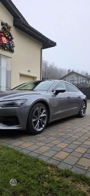 Grey Audi A7 Sportback 2019 in Vilnius, with an engine capacity of 3.00 L and mileage of 87 thousand km for 28500 €, photo 2 on AUTOMOTO.COM.LV