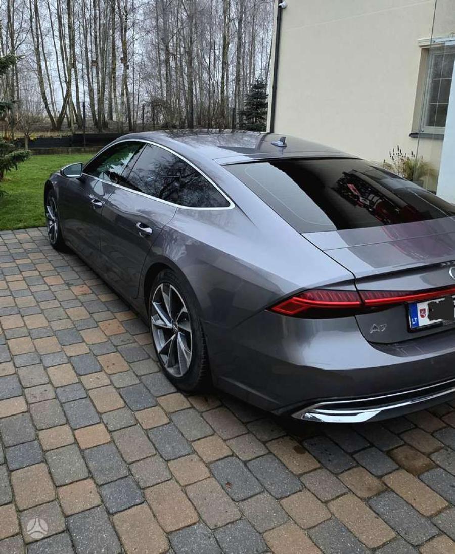 Grey Audi A7 Sportback 2019 in Vilnius, with an engine capacity of 3.00 L and mileage of 87 thousand km for 28500 €, photo 5 on AUTOMOTO.COM.LV