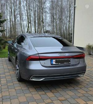 Grey Audi A7 Sportback 2019 in Vilnius, with an engine capacity of 3.00 L and mileage of 87 thousand km for 28500 €, photo 8 on AUTOMOTO.COM.LV