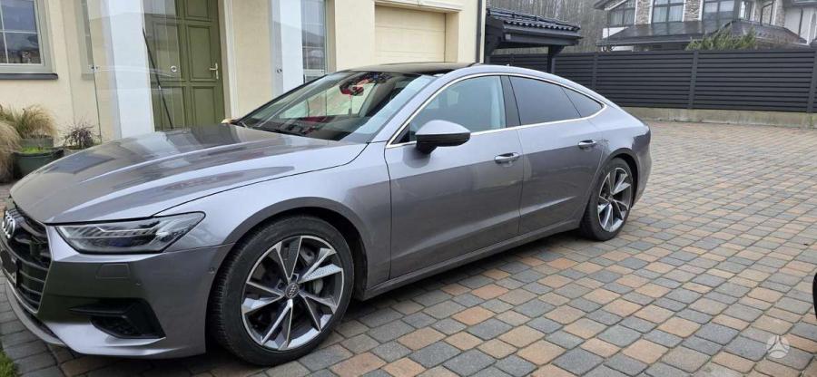 Grey Audi A7 Sportback 2019 in Vilnius, with an engine capacity of 3.00 L and mileage of 87 thousand km for 28500 €, photo 9 on AUTOMOTO.COM.LV