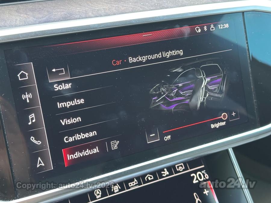 Grey Audi A7 Sportback 2020 in Tallinn, with an engine capacity of 2.00 L and mileage of 64 thousand km for 39999 €, photo 13 on AUTOMOTO.COM.LV
