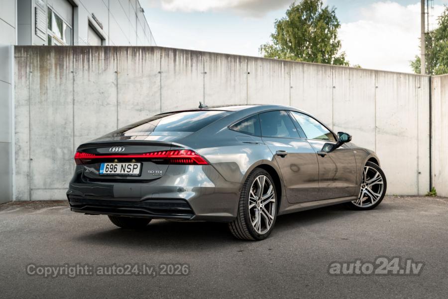 Pelēks Audi A7 Sportback 2021 Tartu, ar dzinēja tilpumu 3.00 L un nobraukumu 75 tūkst. km par 47900 €, foto 3 vietnē AUTOMOTO.COM.LV