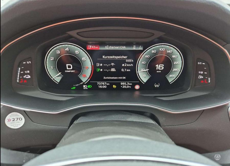 Pelēks Audi A7 Sportback 2022 Klaipėda, ar dzinēja tilpumu 1.98 L un nobraukumu 74 tūkst. km par 18400 €, foto 8 vietnē AUTOMOTO.COM.LV