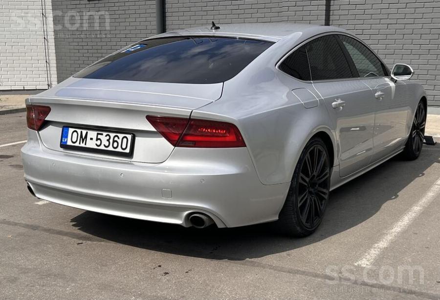 Pelēks Audi A7 Sportback 2010 Rīga, ar dzinēja tilpumu 3.00 L un nobraukumu 328 tūkst. km par 7300 €, foto 4 vietnē AUTOMOTO.COM.LV