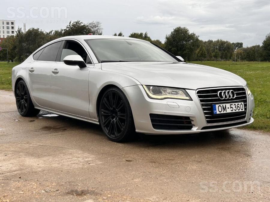 Grey Audi A7 Sportback 2010 in Riga, with an engine capacity of 3.00 L and mileage of 328 thousand km for 7650 €, photo 1 on AUTOMOTO.COM.LV