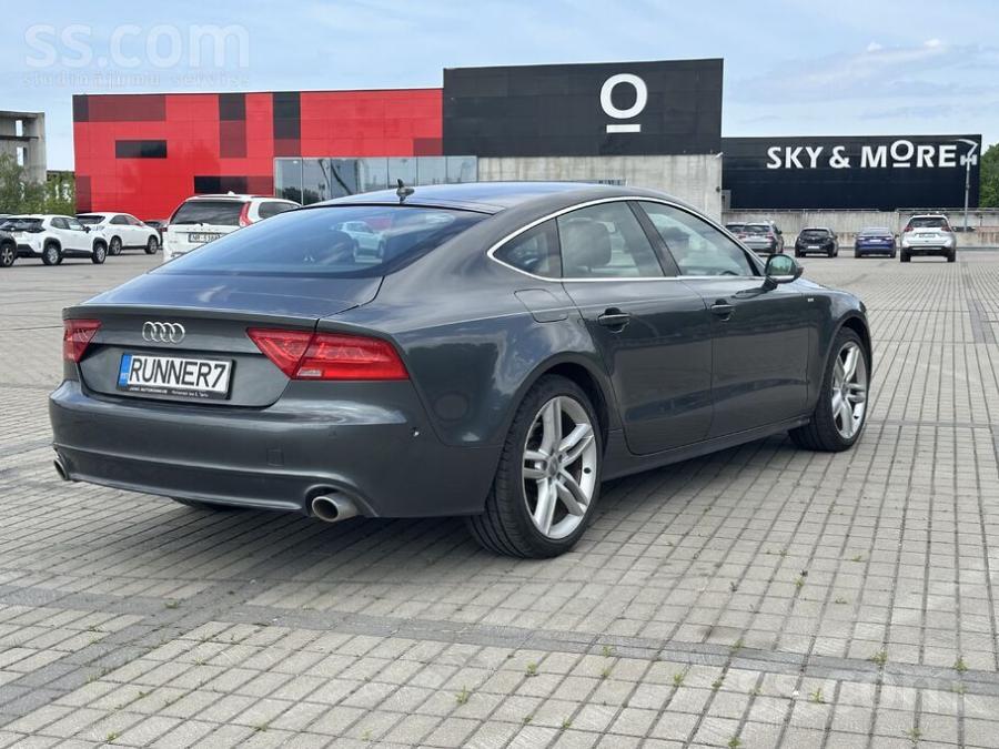 Grey Audi A7 Sportback 2011 in Riga, with an engine capacity of 3.00 L and mileage of 309 thousand km for 13900 €, photo 4 on AUTOMOTO.COM.LV