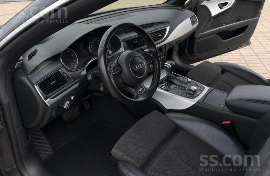 Grey Audi A7 Sportback 2011 in Riga, with an engine capacity of 3.00 L and mileage of 309 thousand km for 13900 €, photo 7 on AUTOMOTO.COM.LV