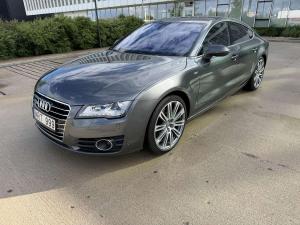 Pelēks Audi A7 Sportback 2011 Viļņa, ar dzinēja tilpumu 2.97 L un nobraukumu 240 tūkst. km par 12600 €, foto  vietnē AUTOMOTO.COM.LV