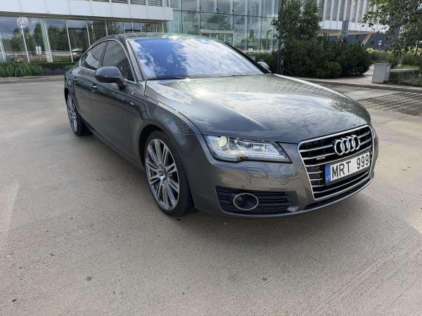 Grey Audi A7 Sportback 2011 in Vilnius, with an engine capacity of 2.97 L and mileage of 240 thousand km for 12600 €, photo 7 on AUTOMOTO.COM.LV