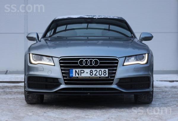 Pelēks Audi A7 Sportback 2013 Rīga, ar dzinēja tilpumu 3.00 L un nobraukumu 0 tūkst. km par 13995 €, foto 4 vietnē AUTOMOTO.COM.LV