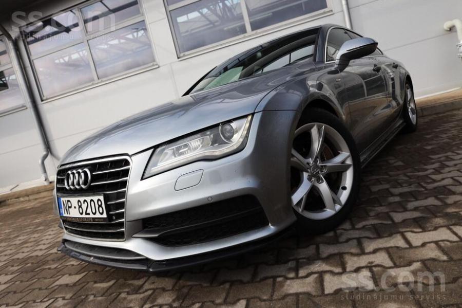 Pelēks Audi A7 Sportback 2013 Rīga, ar dzinēja tilpumu 3.00 L un nobraukumu 0 tūkst. km par 11995 €, foto 3 vietnē AUTOMOTO.COM.LV