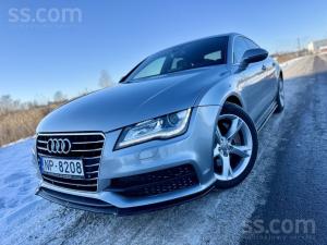 Grey Audi A7 Sportback 2013 in Riga, with an engine capacity of 3.00 L and mileage of 274 thousand km for 14650 €, photo  on AUTOMOTO.COM.LV
