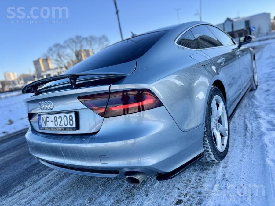 Pelēks Audi A7 Sportback 2013 Rīga, ar dzinēja tilpumu 3.00 L un nobraukumu 274 tūkst. km par 14650 €, foto 5 vietnē AUTOMOTO.COM.LV