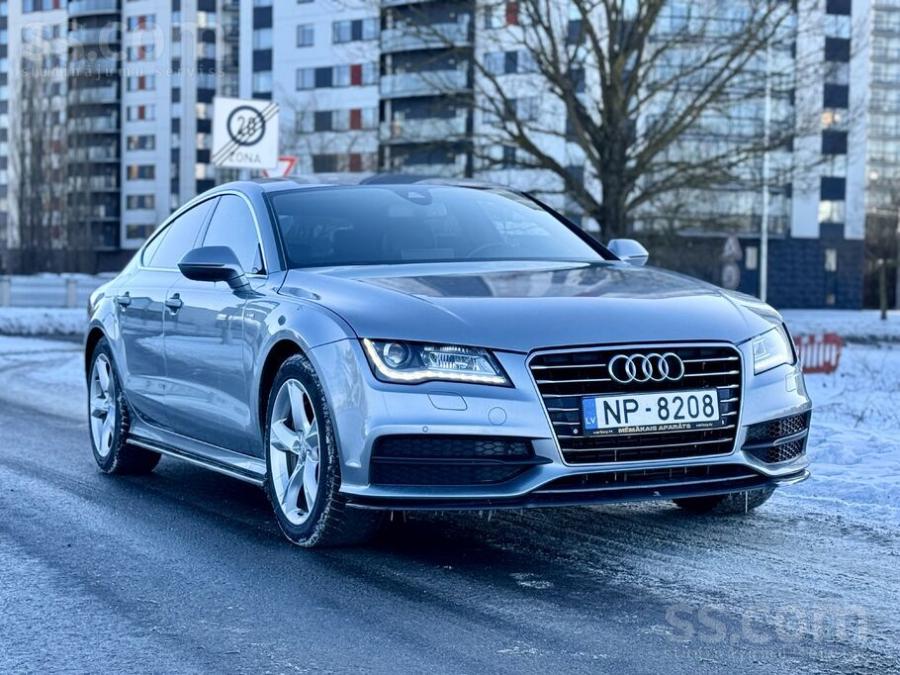 Pelēks Audi A7 Sportback 2013 Rīga, ar dzinēja tilpumu 3.00 L un nobraukumu 274 tūkst. km par 14650 €, foto 8 vietnē AUTOMOTO.COM.LV