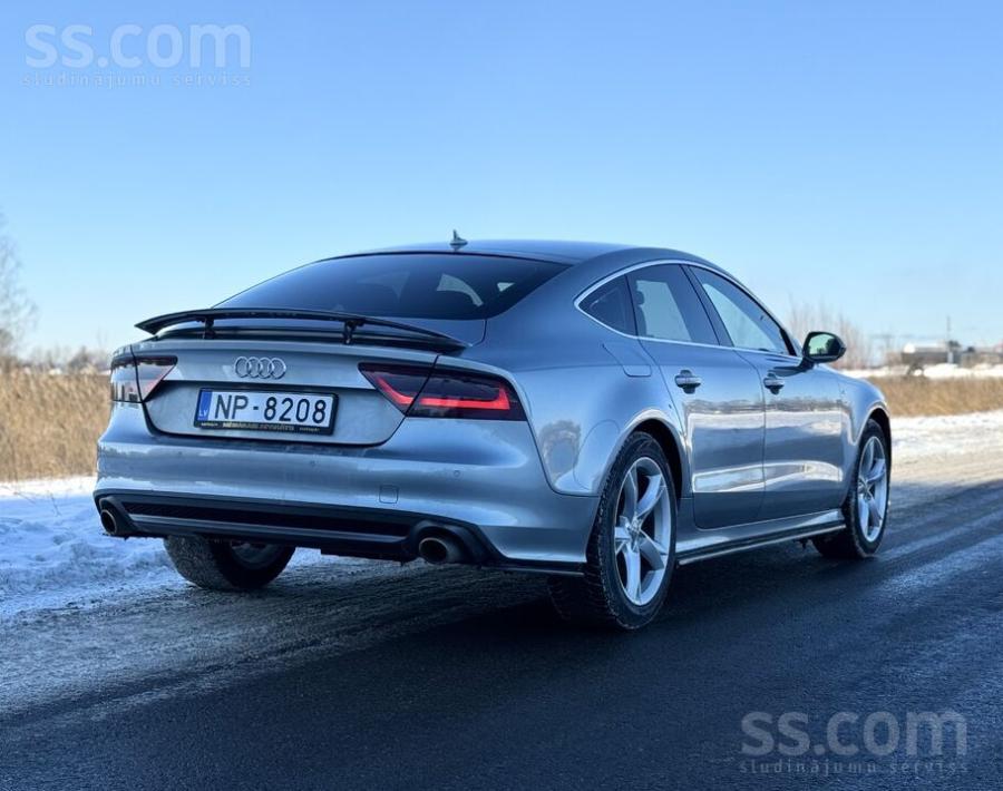 Pelēks Audi A7 Sportback 2013 Rīga, ar dzinēja tilpumu 3.00 L un nobraukumu 274 tūkst. km par 14650 €, foto 9 vietnē AUTOMOTO.COM.LV